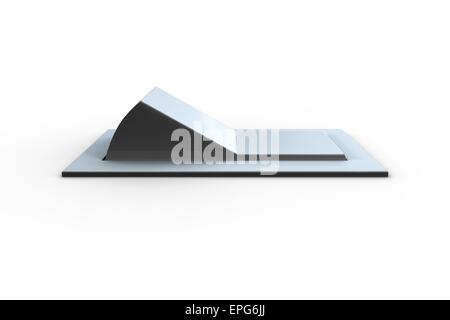 Digitally generated white flip switch Stock Photo - Alamy