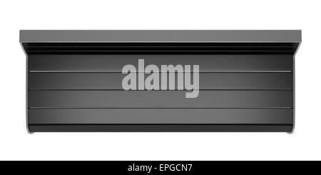 top view of black street bench isolated on white background Stock Photo ...