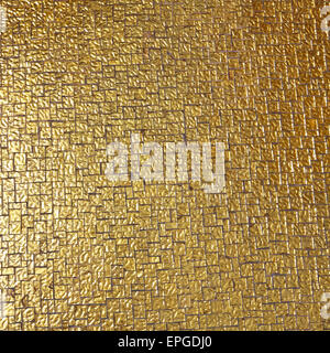 Luxury gold mosaic tiles background for bathroom or toilette texture ...