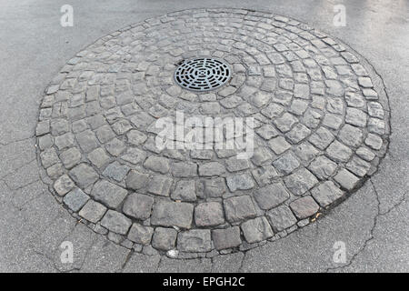cobblestone with drainage Stock Photo - Alamy
