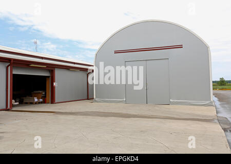 Portable Warehouse Building Structure for Temporary Storage Stock Photo ...