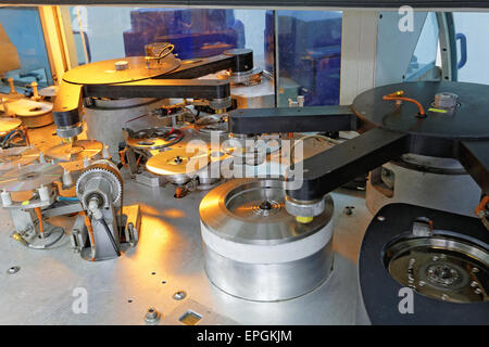 Compact Disc Maker Machine Production Process Factory Tech CD DVD ...