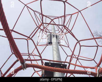 Playground Climbing Rope Tower in City Park Stock Photo - Alamy