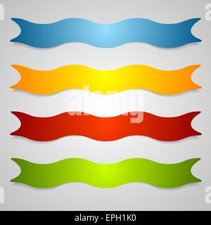 Set of label ribbons. Vector background Stock Photo - Alamy