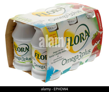Flora Omega 3 Healthy Yogurt Drink Stock Photo - Alamy