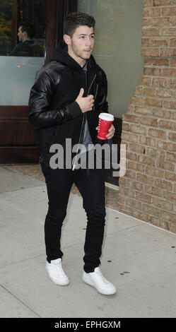 Nick Jonas out and about in TriBeCa Featuring: Nick Jonas Where: New ...