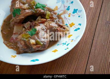 Hasenpfeffer stew rabbit Stock Photo - Alamy