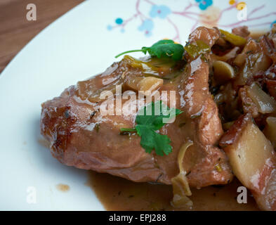 Hasenpfeffer stew rabbit Stock Photo - Alamy