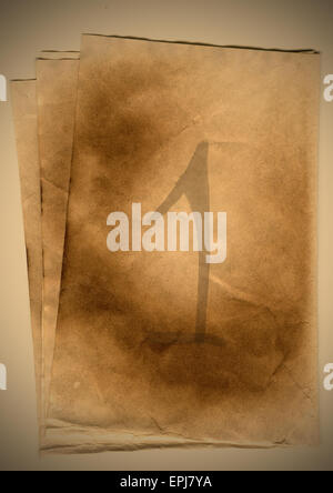 old paper with inscription Stock Photo - Alamy