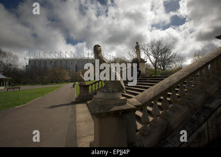 Leazes Stand, St James' Park, home ground of Newcastle United football ...