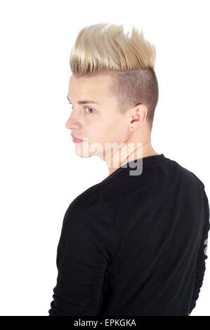 Portrait of a stylish young man over white background Stock Photo - Alamy