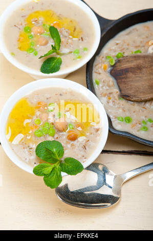Hearty Middle Eastern Chickpea and Barley Soup Stock Photo - Alamy