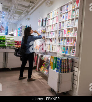 Shoppers in the design store Flying Tiger Copenhagen on opening day in ...