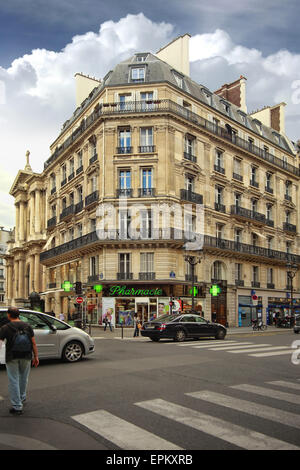 Beautiful ornate building in Paris showing French architecture Stock ...