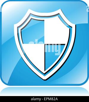 blue shield emblem icon Stock Vector Image & Art - Alamy