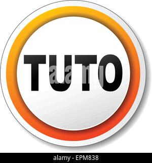 Tutorial icon white Stock Vector Image & Art - Alamy