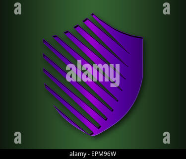 Abstract shield icon Stock Photo - Alamy