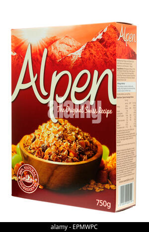 Box of Alpen Breakfast Cereal Stock Photo - Alamy