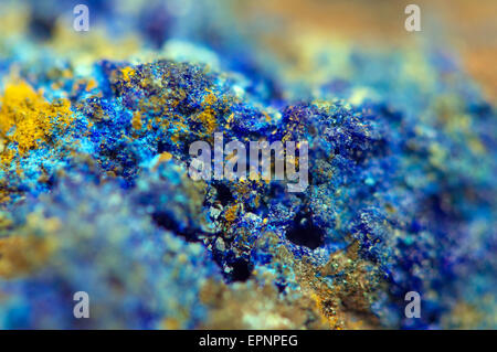 Azurite is a soft, deep-blue copper carbonate mineral, also known as ...