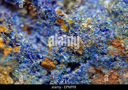 Azurite is soft, deep blue copper mineral produced by weathering of ...