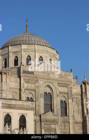 Pertevniyal Valide Sultan Mosque in Aksaray, Istanbul, Turkey. Mixture ...