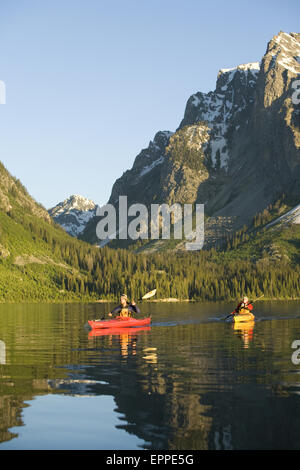 Kayaking in Grand Teton National Park Wyoming model released Stock ...