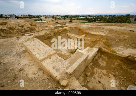Old ruins and remains in Tell es-Sultan better known as Jericho the ...