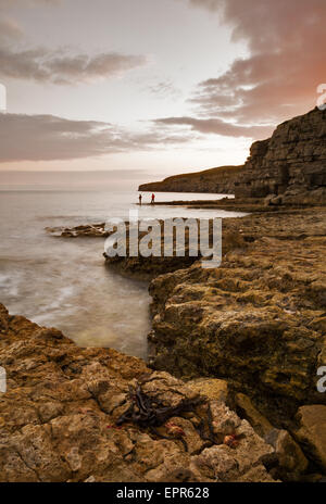 Seacombe Bay and Cliffs on the Jurassic Coast in Dorset, England ...