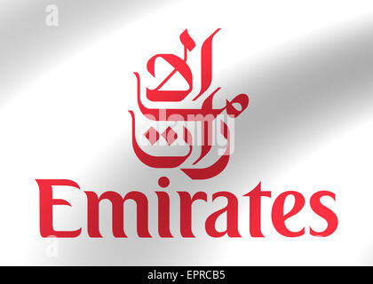 Emirates Airlines logo icon flag emblem symbol sign Stock Photo - Alamy