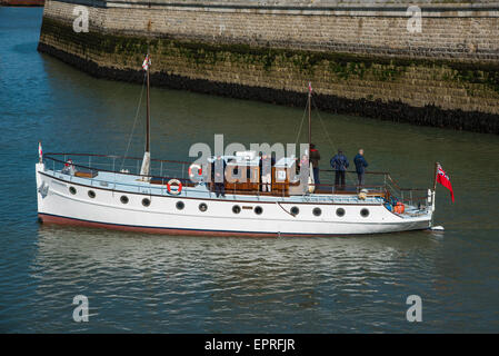 Dunkirk “Little Ship” Sundowner. The motor yachts' Skipper durring the ...