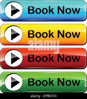 Book Now button vector Stock Vector Image & Art - Alamy