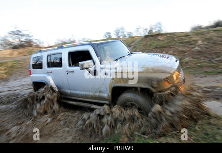 Hummer H3 driving off road Stock Photo - Alamy
