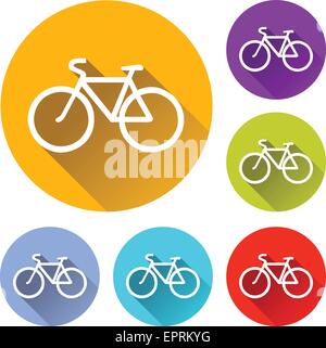Bicycle Simple vector icon. Illustration symbol design template for web ...