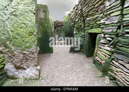 Unstan prehistoric chambered stalled cairn Neolithic Stone Age tomb ...