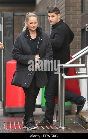 Jennifer Ellison and her partner outside ITV Studios Featuring ...