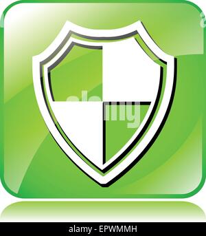 Shield vector icon isolated on transparent background, Shield ...