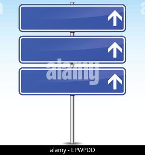 blue direction sign Stock Vector Image & Art - Alamy