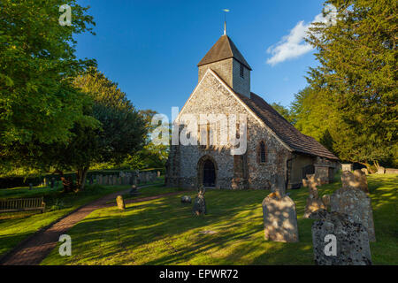Spring afternoon at St Martin's church in Westmeston, East Sussex ...