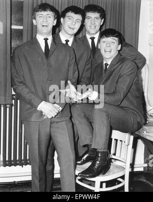 THE FOURMOST UK pop group in October 1963. From left Mike Millward ...