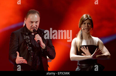 Singer Knez aka Nenad Knezevic representing Montenegro performs during ...
