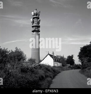 The BT telecommunications tower radio mast on Croker Hill Sutton Common ...