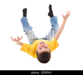 Cute teenager boy over white isolated background Stock Photo - Alamy