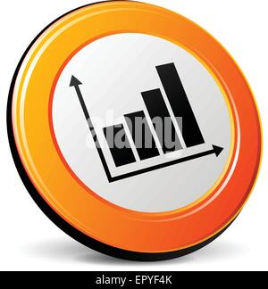 Orange vector icon. Graph symbol for food and drinks web site, apps ...