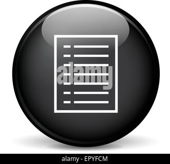 Document Icon. Text File Page Contract Report Note Doc Word Letter Form Sheet Page Outline Black ...