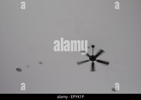 Ceiling fan spinning Stock Photo - Alamy