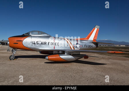 Vintage USAF Jet North American Sabre F86A G-SABR 8178 Flying at Old ...