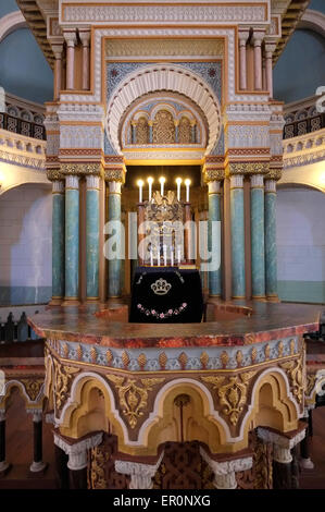 Interior of the Choral synagogue built in 1903 designed in a ...