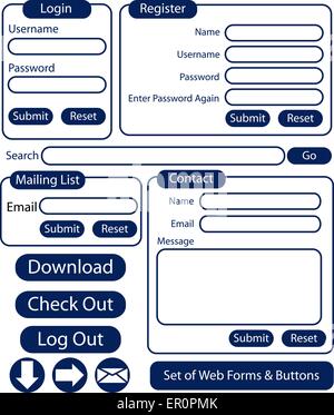 Login and password input dialog box. Retro vintage style. Aesthetics of ...