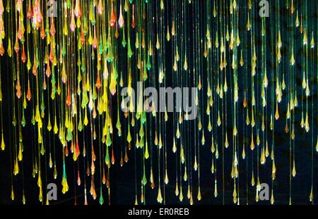 water background lights drip fountain background Stock Photo - Alamy