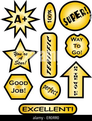 Teacher school reward, star work sticker for award. Cute good job ...